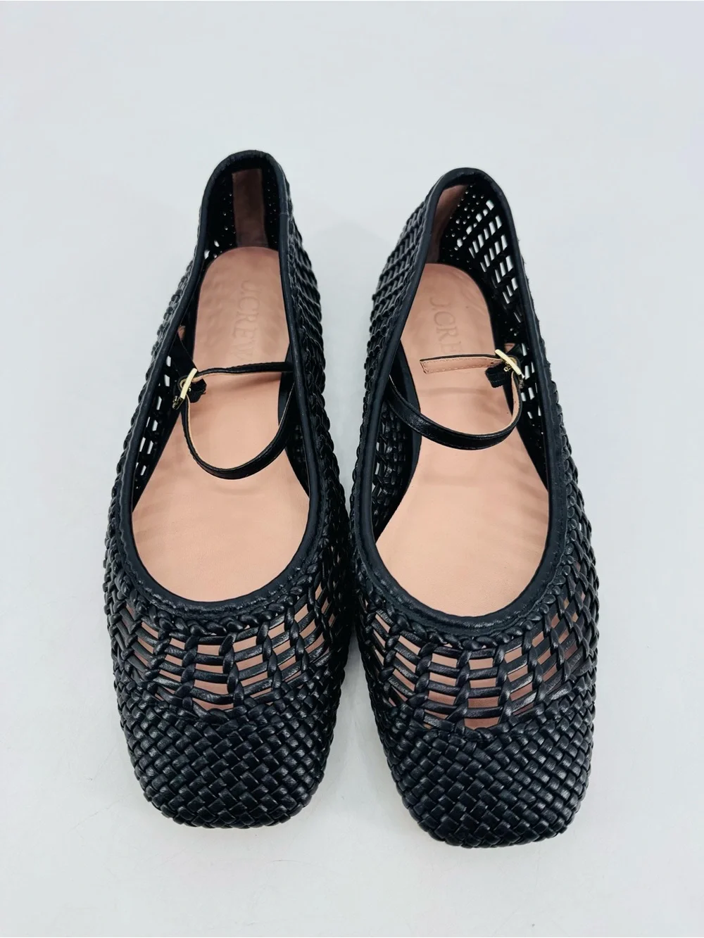 J. Crew | Shoes | J Crew Quinn Minimalist Quiet Luxury Woven Leather ...